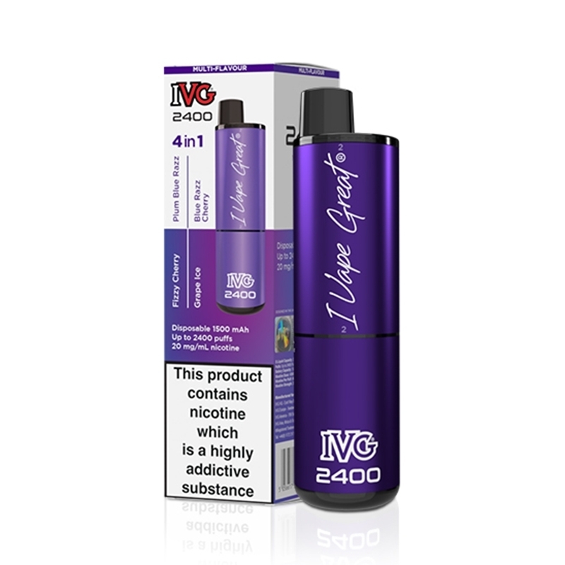 IVG 2400 4-in-1 Multi-Flavour Pod Vape | Now Only £4.99